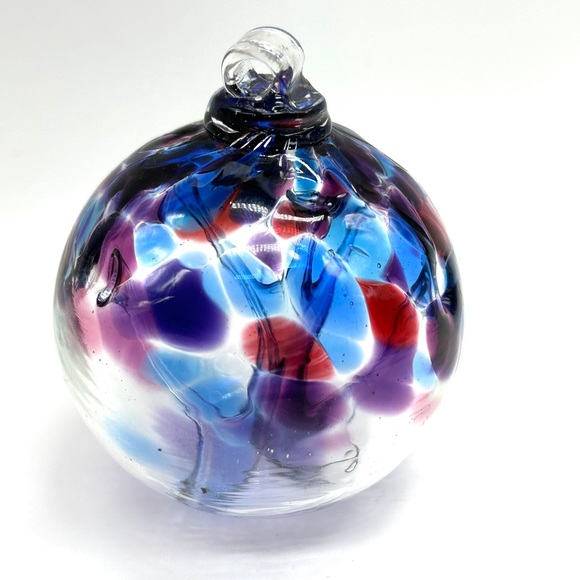 Kitras | Holiday | Kitras Tree Of Faith Ball Art Glass Orb Ornament ...